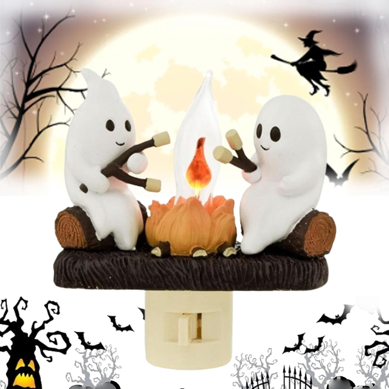 2024 New Ghost Campfire Flickering Nightlight, Campfire Ghost ...