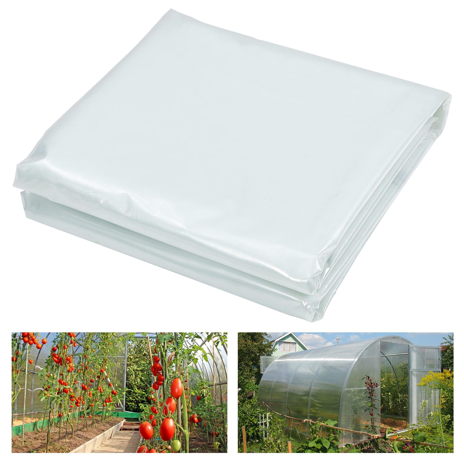 2024 New Greenhouse Film 25FT x 40FT, Greenhouse Plastic Sheeting ...