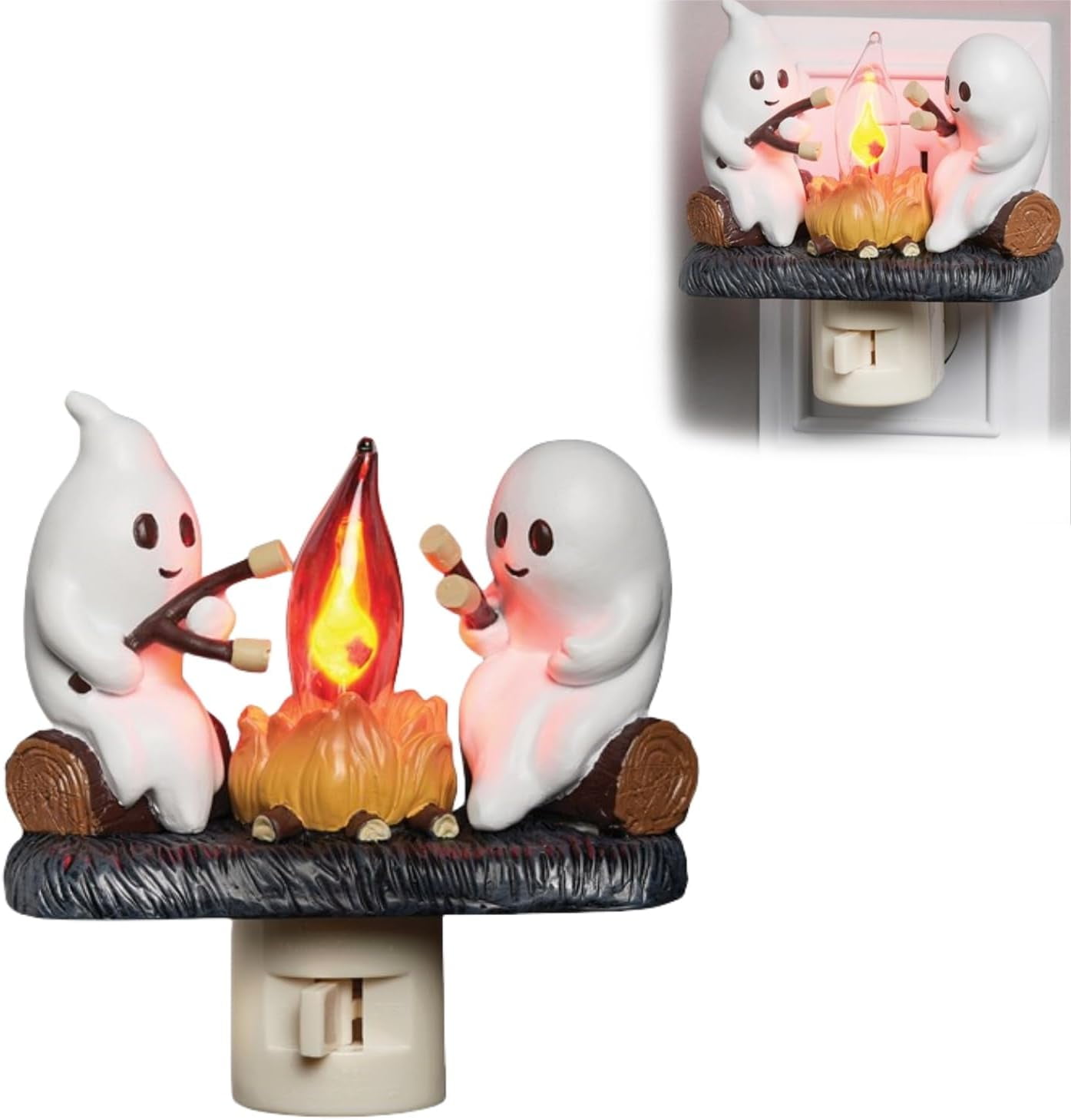 2024 New Halloween Decorations Ghost Night Light Ghost Campfire ...