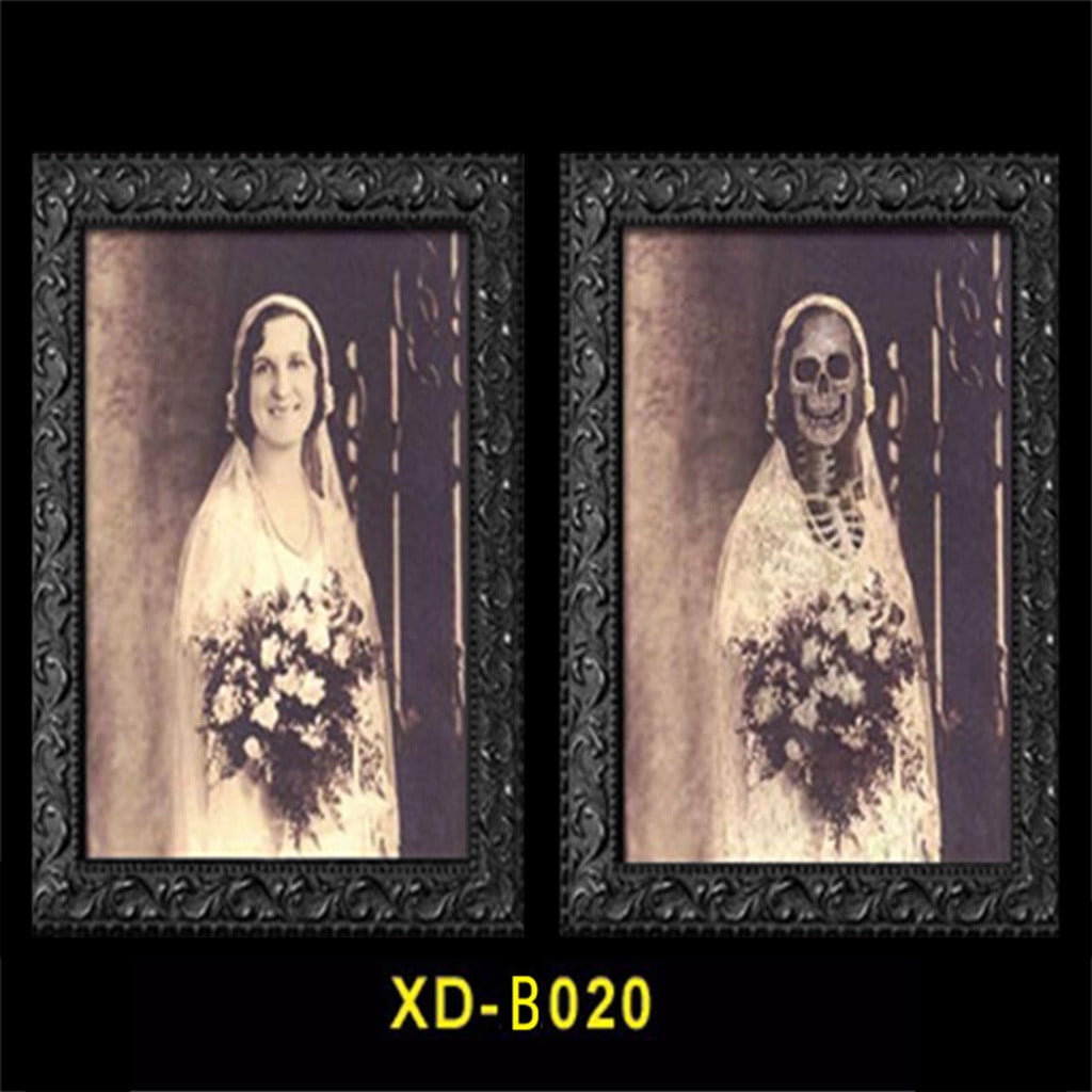 2024 New Halloween Horror Decorations Picture Frame Lenticular 3D ...