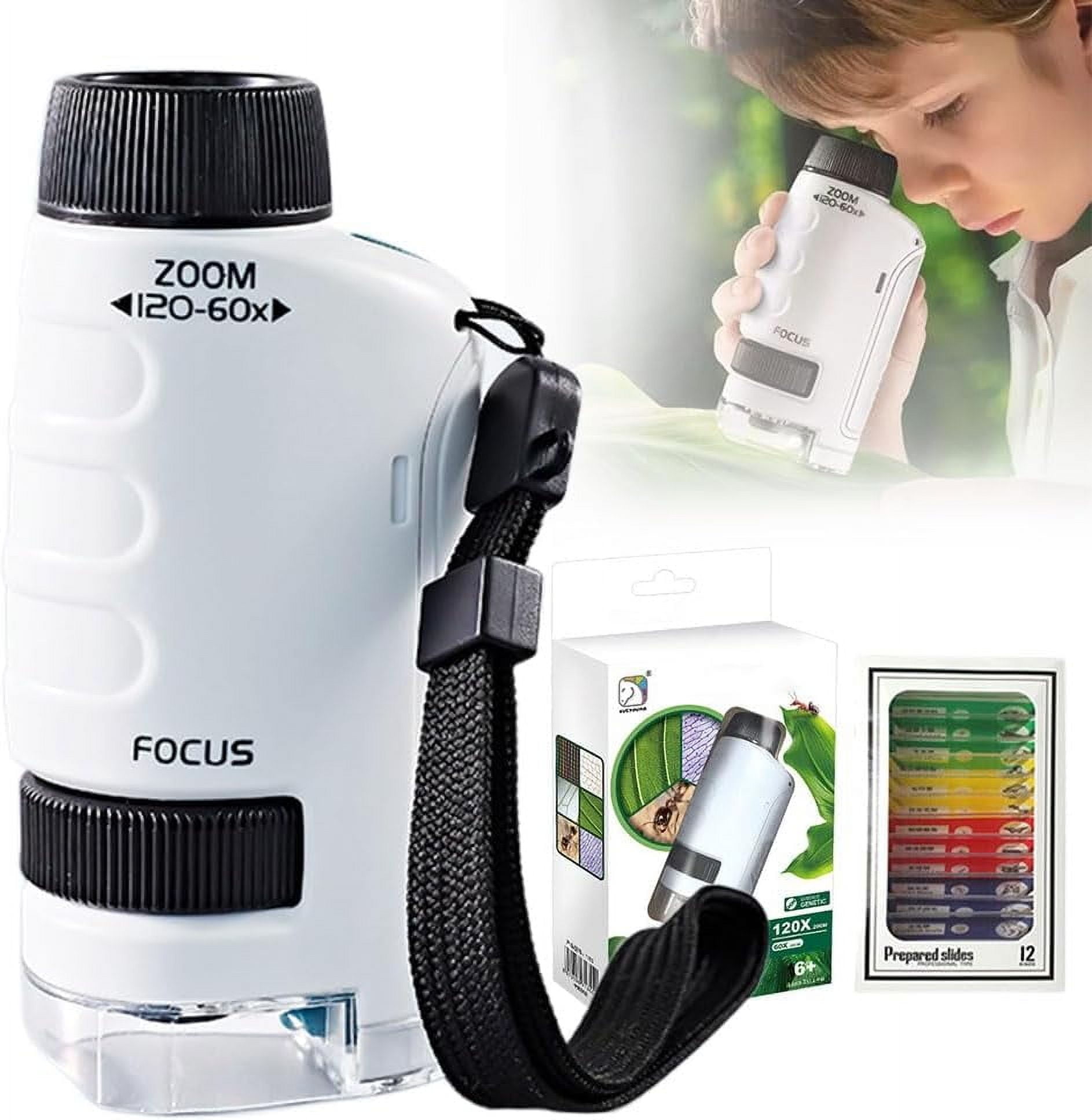2024 New Handheld Little Microscope, Portable Microscope Digital with ...