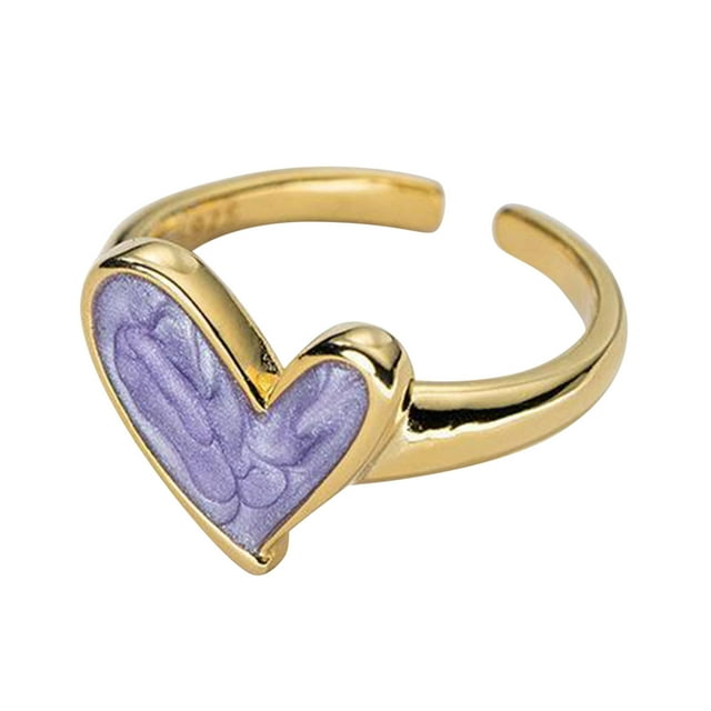 2024 New Heart Shaped Ring Self Love Ring For Her Fashion Exquisite ...