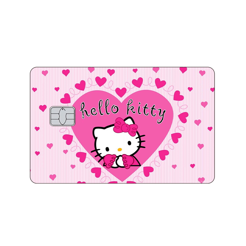 2024 New Hello Kitty Kawaii Diy Matte Card Stickers Anime Sanrios ...