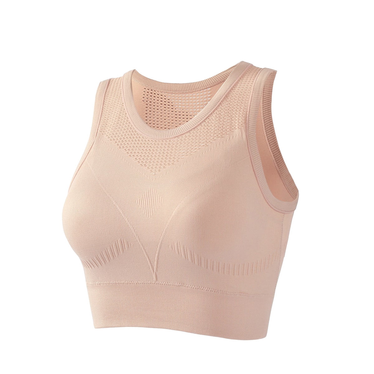 2024 New High Neck Longline Sports Bras for Women Padded Workout Crop ...