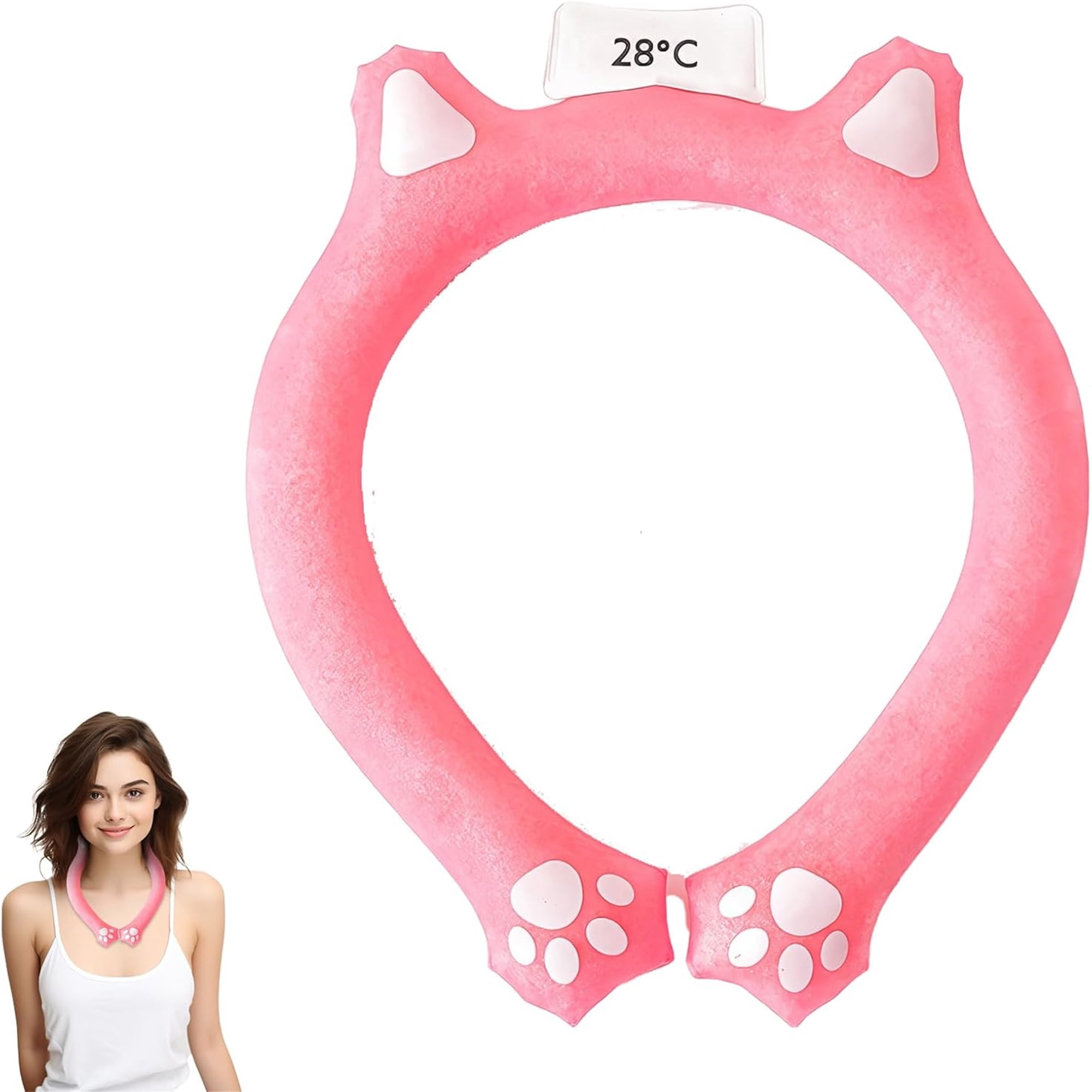 2024 New Ice Ring Neck Cooler, Neck Ice Ring, Reusable Wearable Neck ...