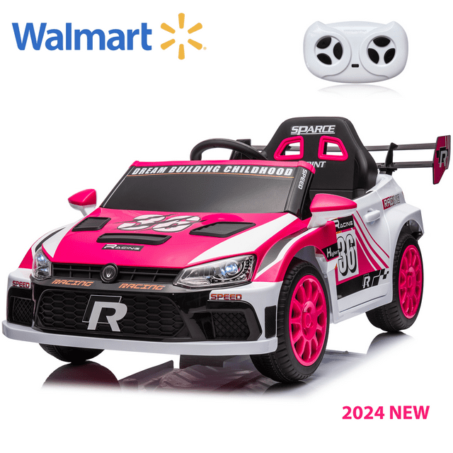 Kids' 12V Battery Powered Car - Racing Car with Music, LED, RC ...