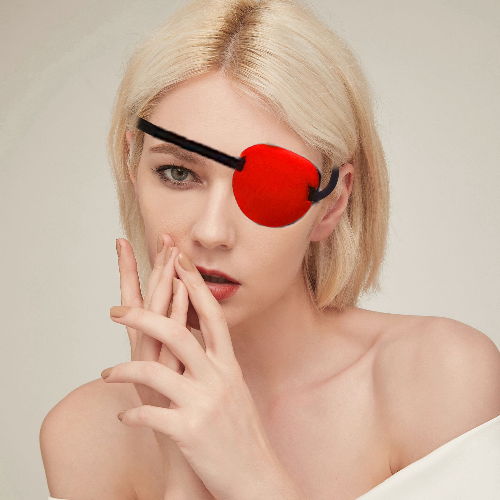 2024 New Large Black Eyepatch for Adults - Single Eye Training Patch for Amblyopia & Strabismus ...