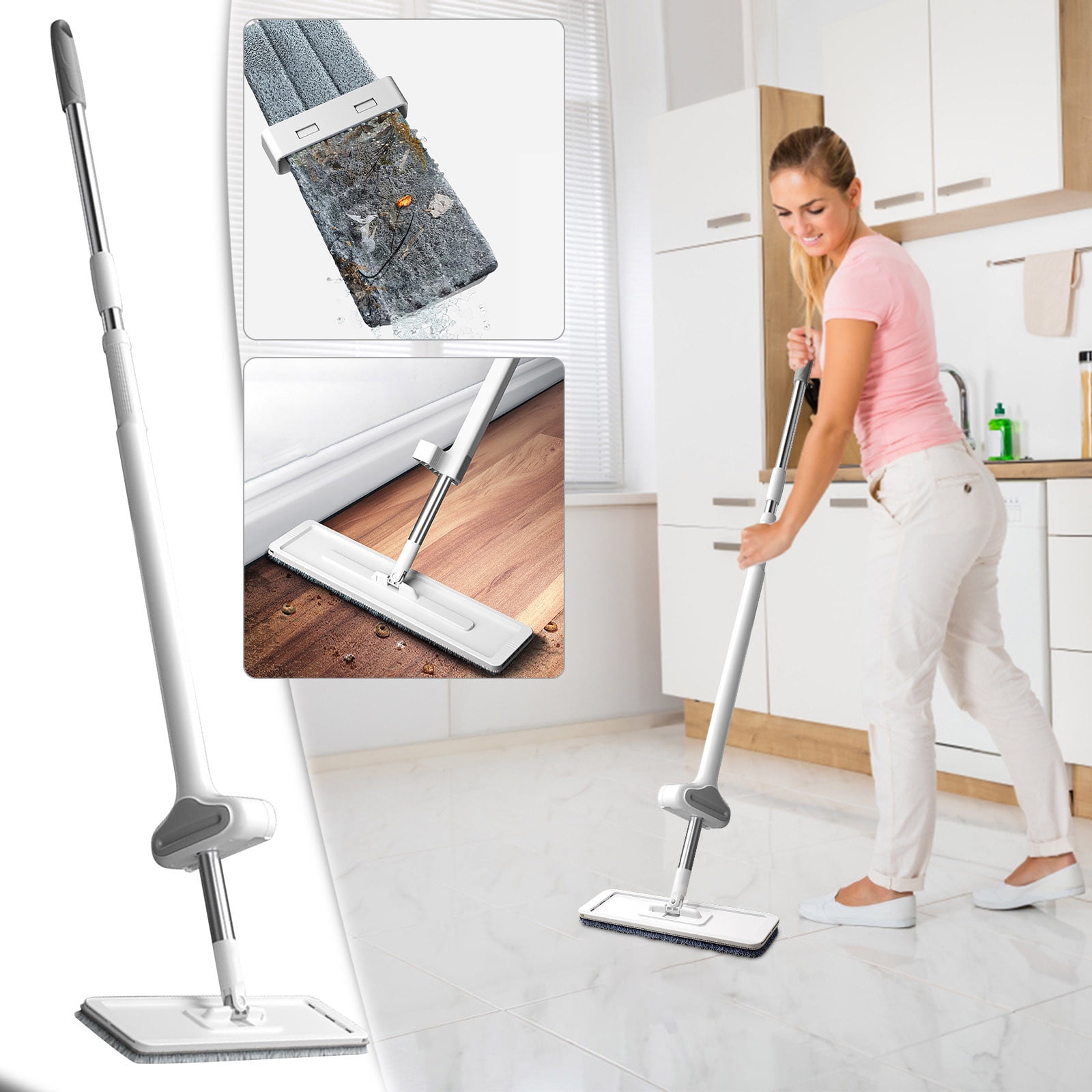 2024 New Lazy Person's Self-Washing Flat Mop - 360° Rotatable Flat ...