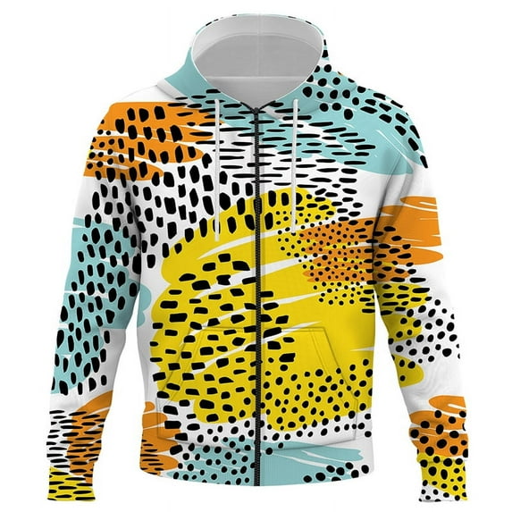 2024 New Leopard Print Zipper 3D Printed High Quality Hoodies ...