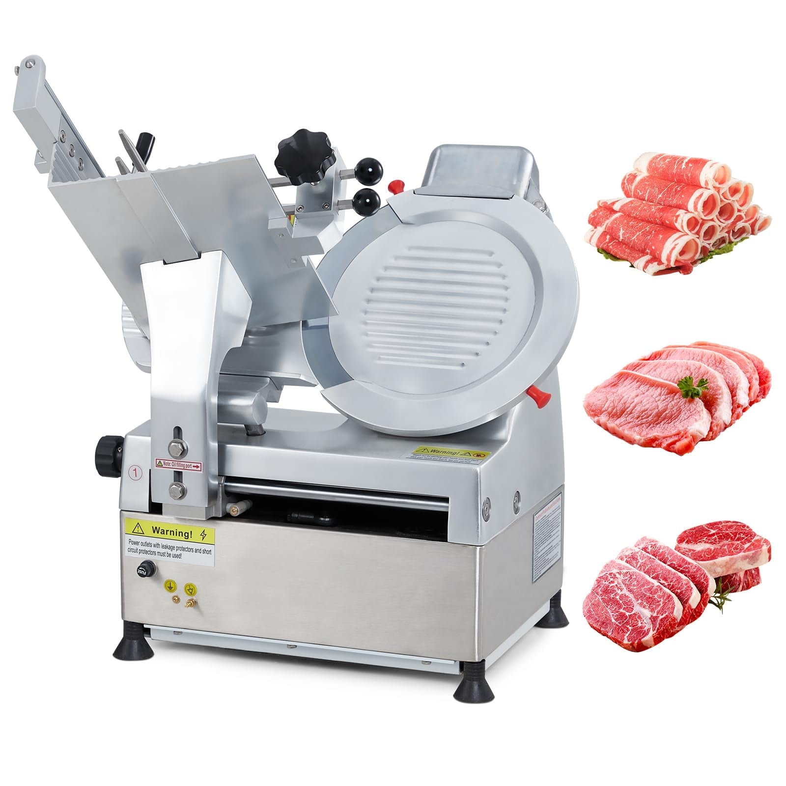 2025 New Meat Slicer, Commercial Meat Slicer 550W, Electric Food Slicer ...