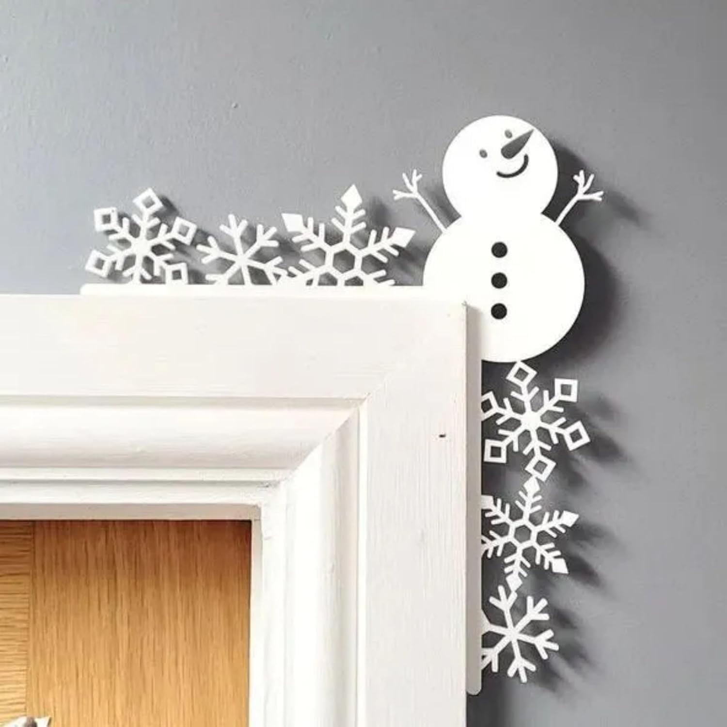 2024 New Metal Christmas Door Toppers Decor, Top Door Frame Corner Sign ...