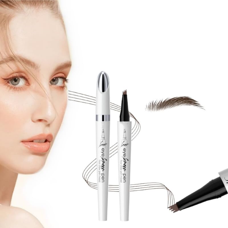 2024 New Microblading Eyebrow Pen,4 Tip Eyebrow Pencil Contouring Pen ...