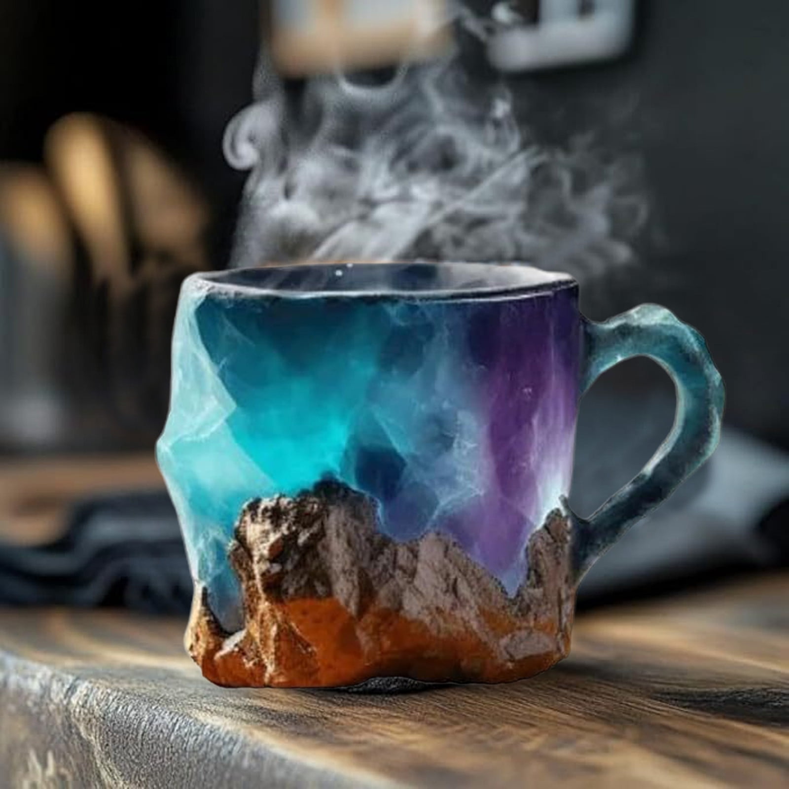 2024 New Mineral Crystal Coffee Mugs,Elegant Luxury Mineral Crystal ...