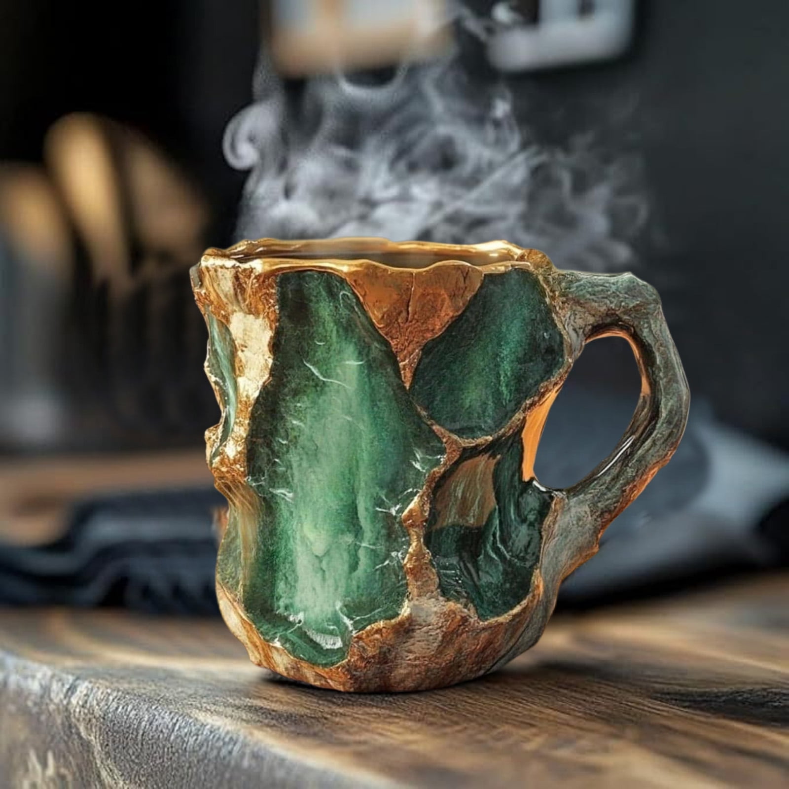 2024 New Mineral Crystal Coffee Mugs,Elegant Luxury Mineral Crystal ...