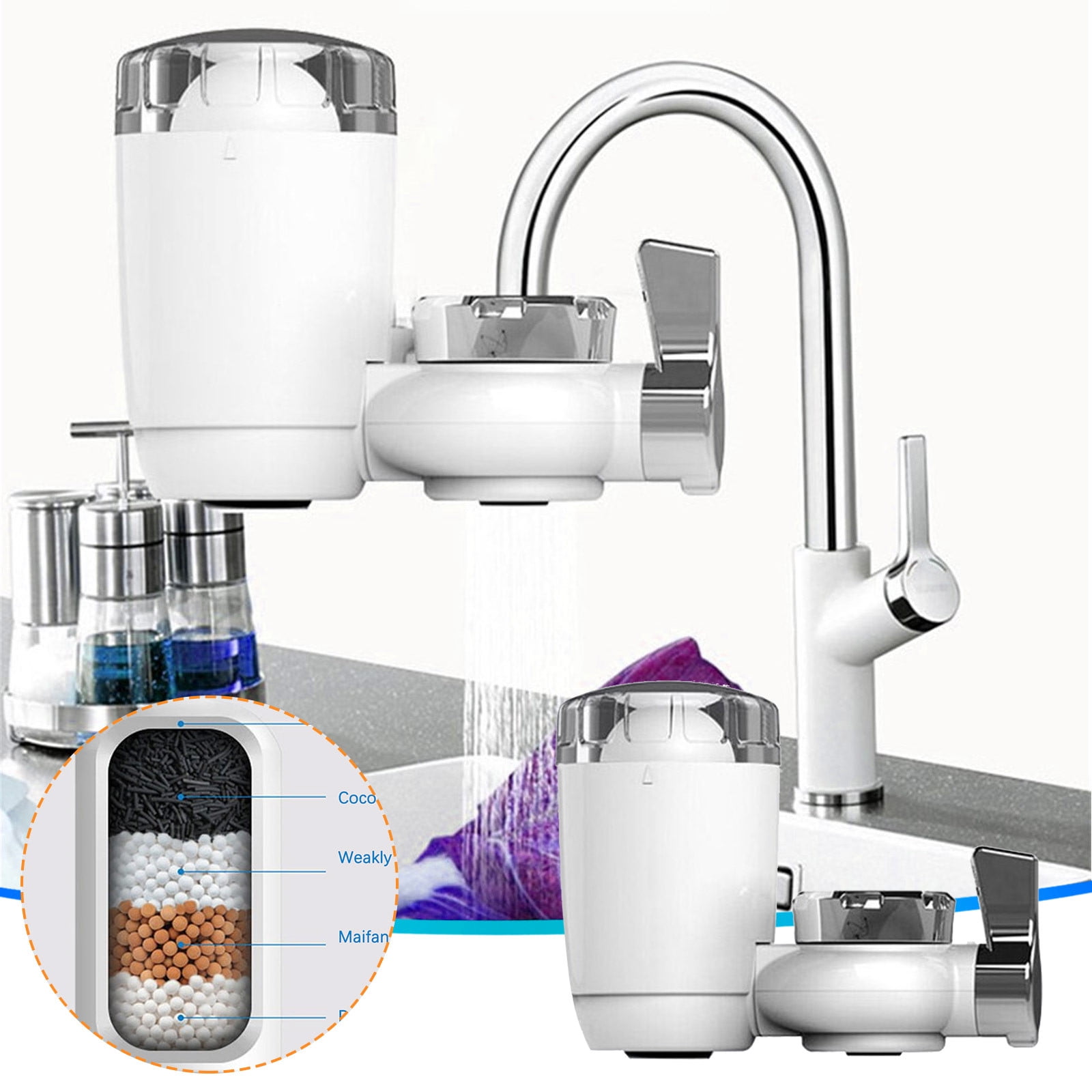 2024 New Model Faucet Filter Mouth Tools Tap Water Household Kitchen ...