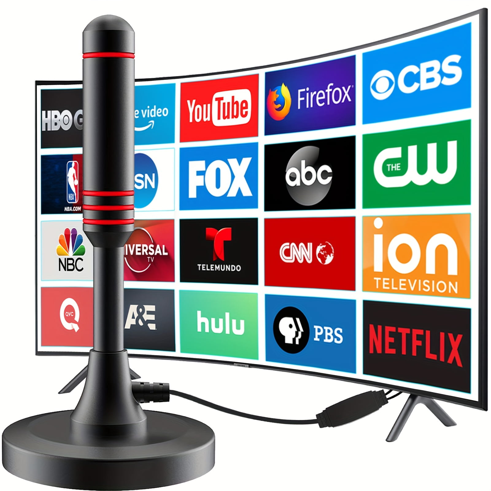 2024 New Model Indoor TV Antenna with Strong Magnetic Base - 360 ...