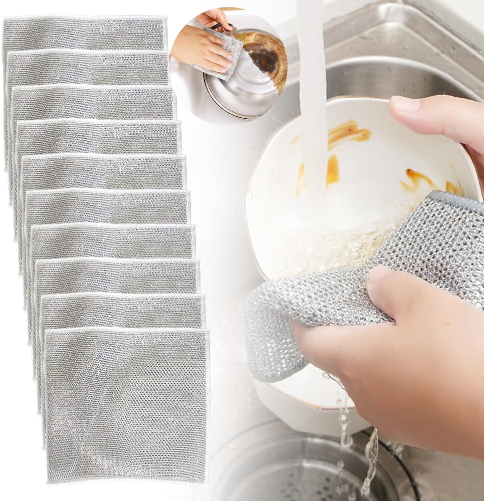2024 New Multipurpose Wire Dishwashing Rags for Wet and Dry, Metal ...