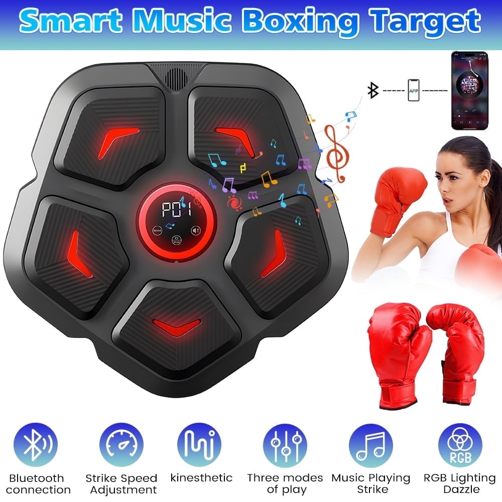 New Music Boxing Machine with Boxing Gloves, Wall-mounted Smart ...