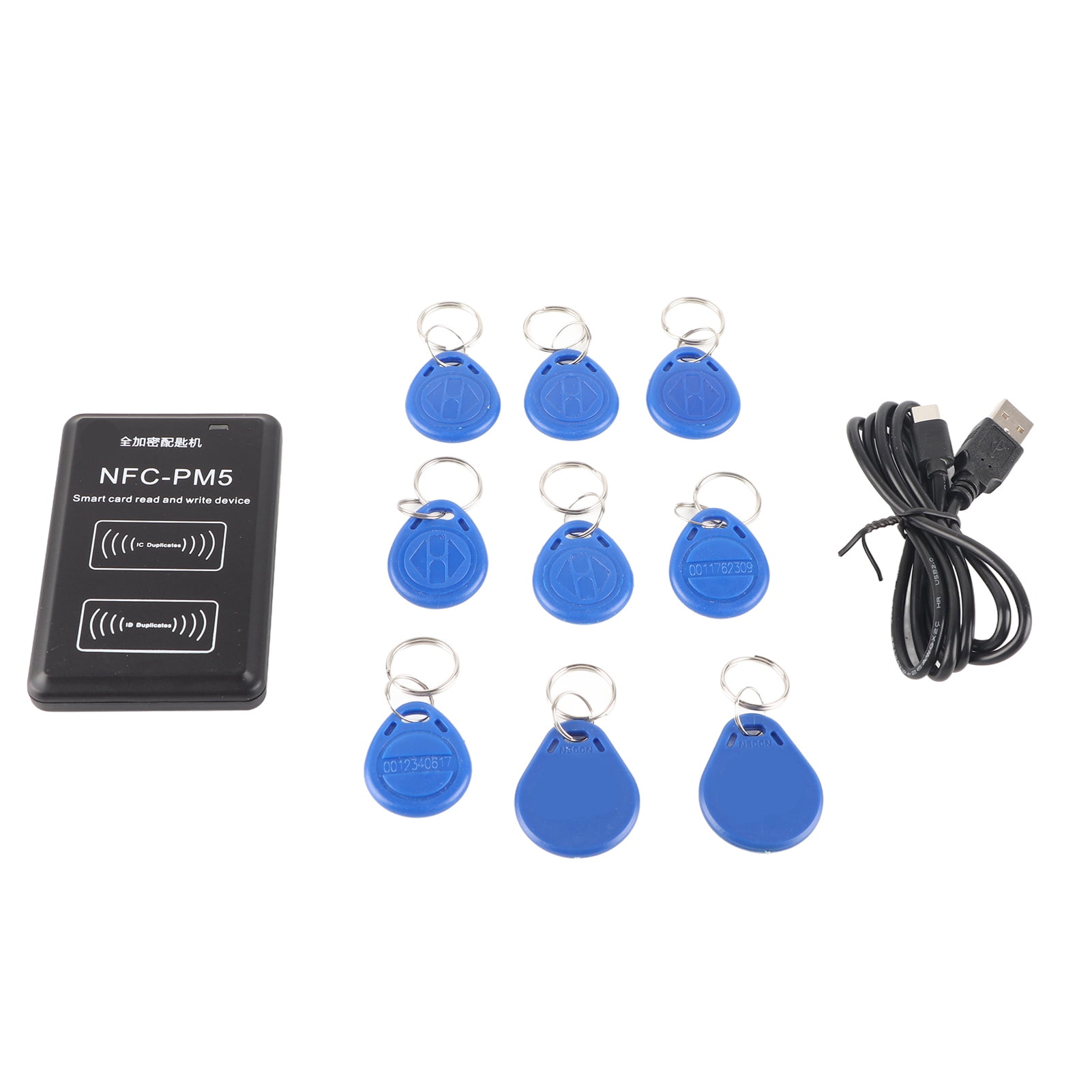 2024 New,NFC Card Duplicator Encrypted Decoding 125KHZ 13.56MHZ ID IC Card Reader Writer for ...