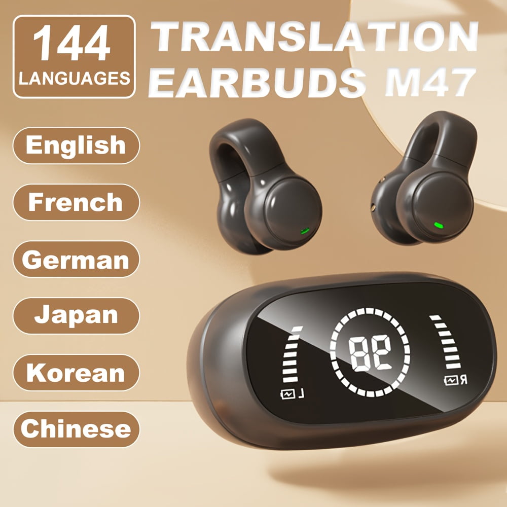 2024 New Open Ear Clip, Bone Conduction Headphones, True Wireless ...