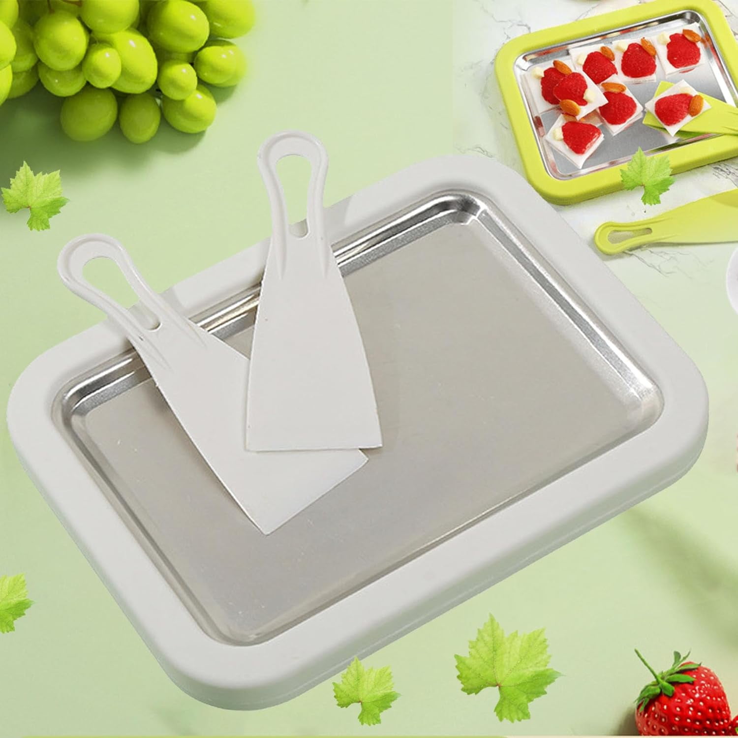2024 New Petrus Ice Cream Tray,Ice Cream Pan,DIY Mini Ice Cream Plate ...