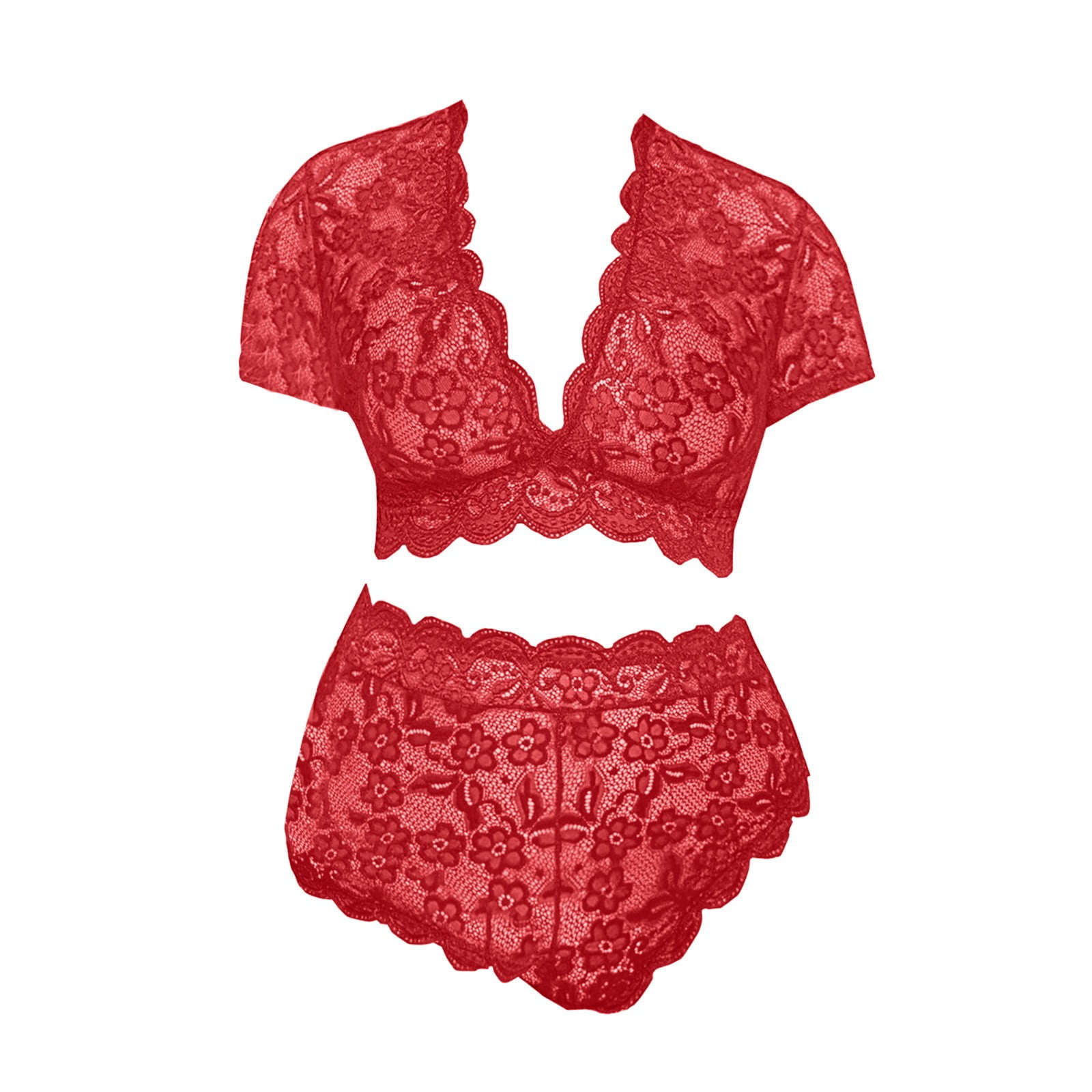 2024 New Plus Size Soft Lingerie Womens Soft Lingerie Set Lace Bra Set
