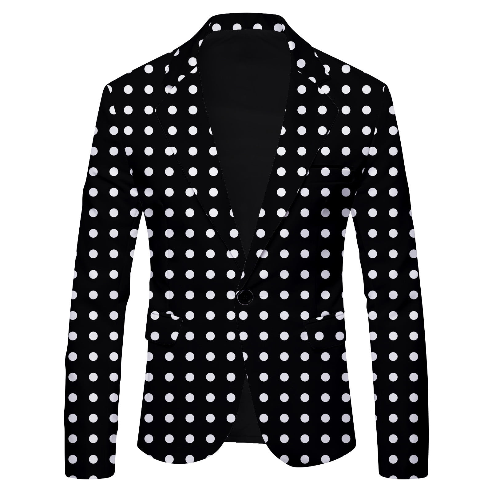 2024 New Polka Dot Leopard Print Casual British Fashion Slim Fit Suit Men's Jacket Formal Tux ...