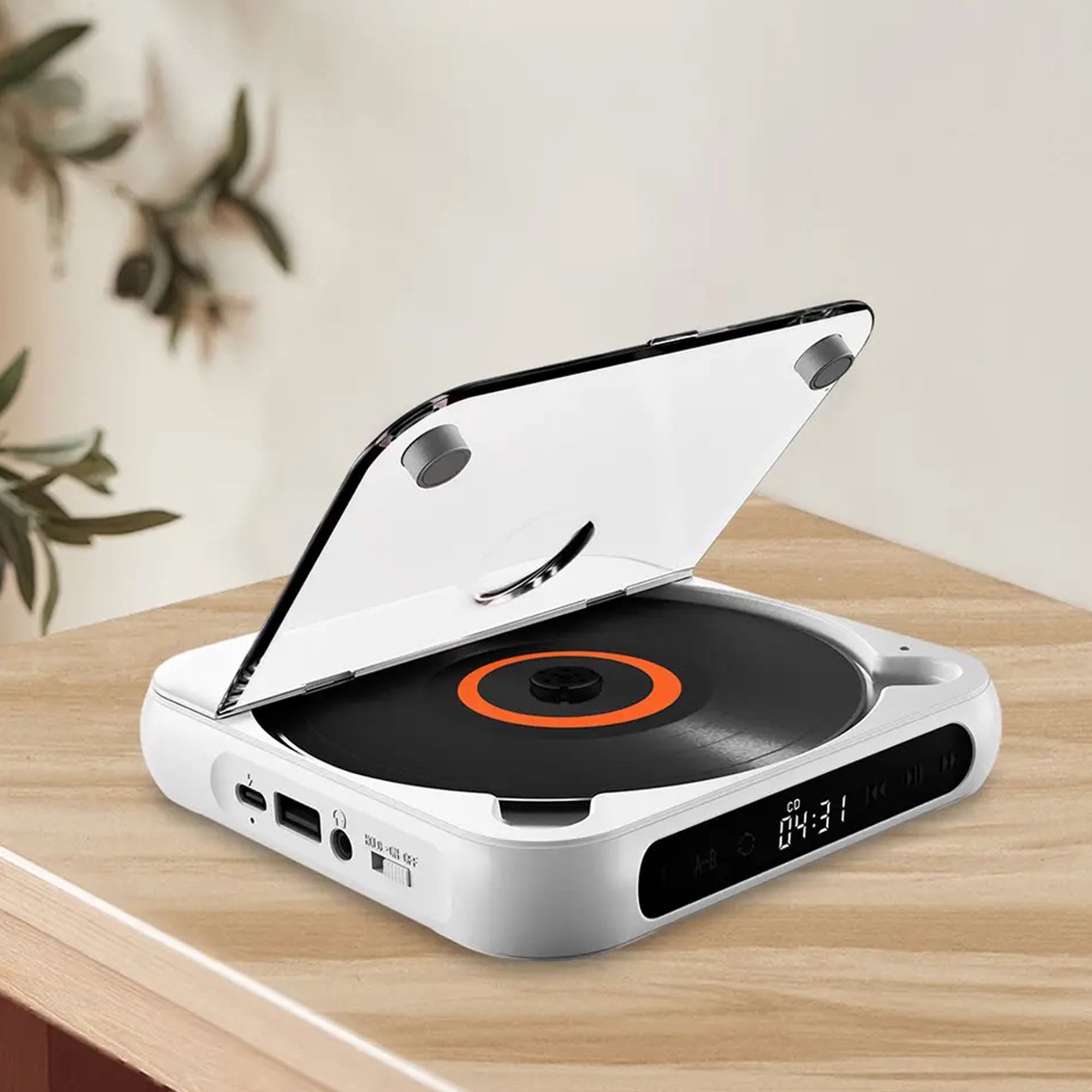 2024 New Portable CD Player with Bluetooth CD Player for Home ...