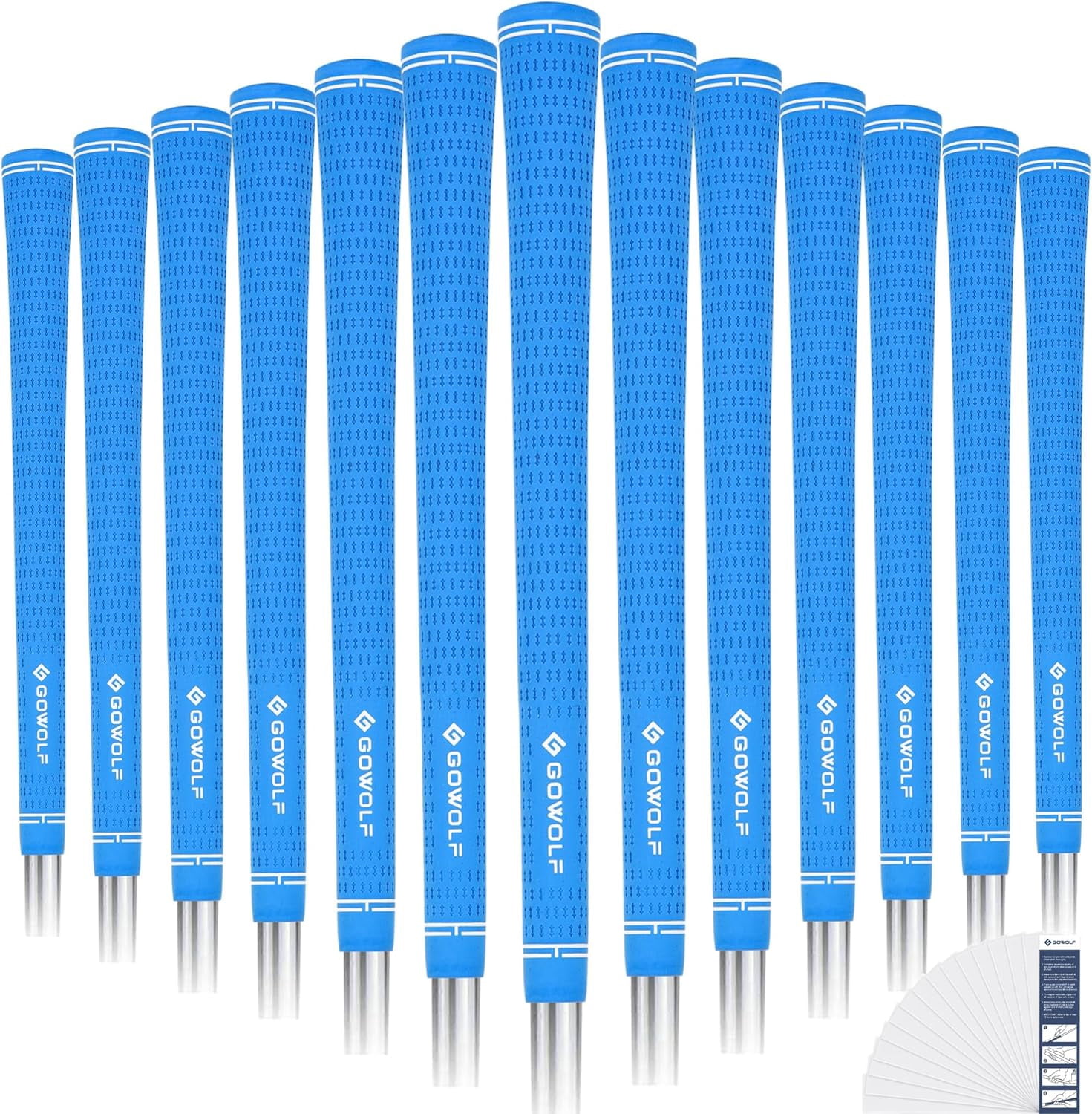 2024 New Premium Natural Rubber Golf Club Grips 13 Pack Hybrid Golf ...