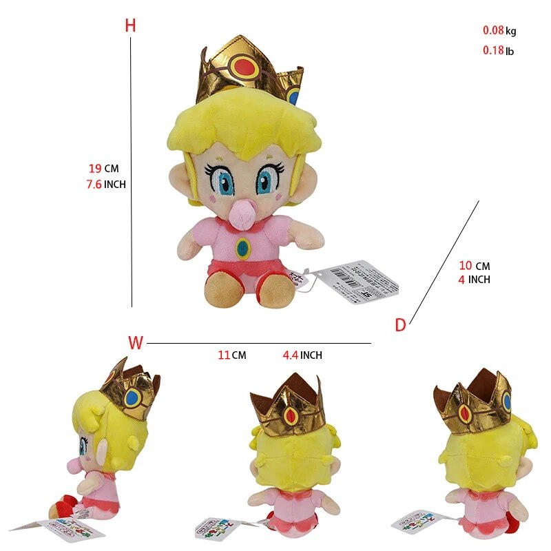 2024 New Princess Peach Daisy Toadette Rosalina Pauline Baby Princess ...