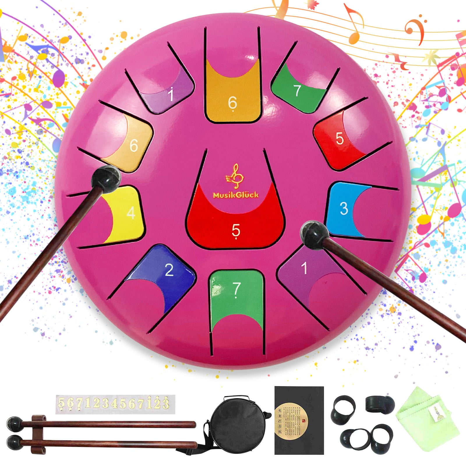 2024 New Rain Drum For Garden 8 Inch 11 Note Rain Drum Outdoor Steel ...