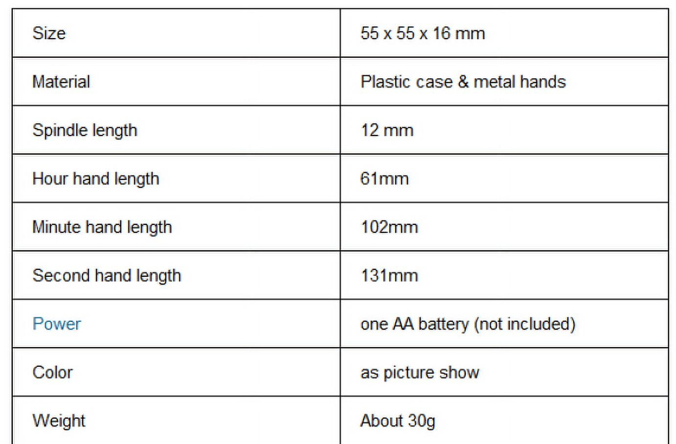 2024 New Red Arrow Quartz Clock Movement Mechanism Hands DIY Repair ...