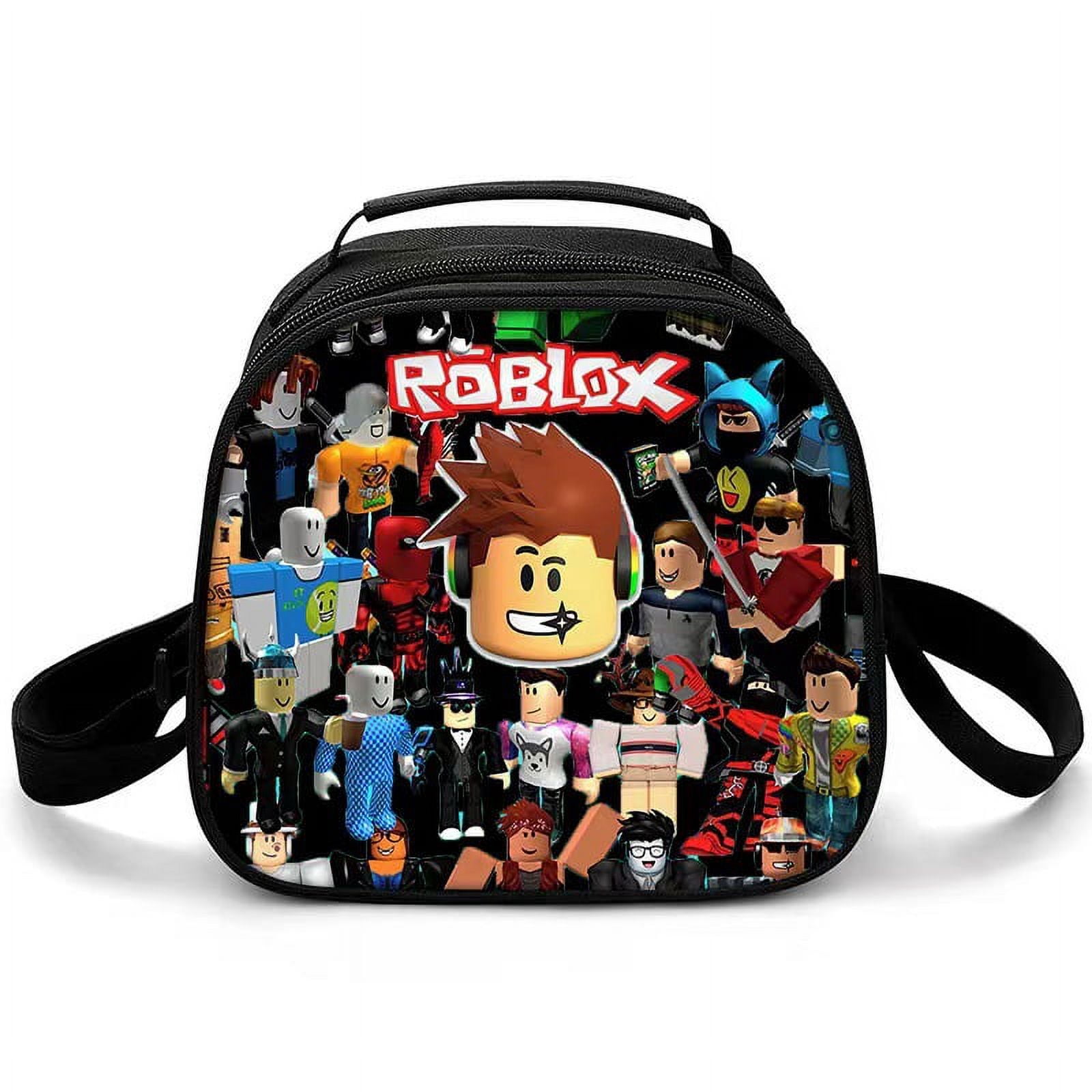 2024 New Roblox lunch bag, elementary school picnic bag, round ice pack ...