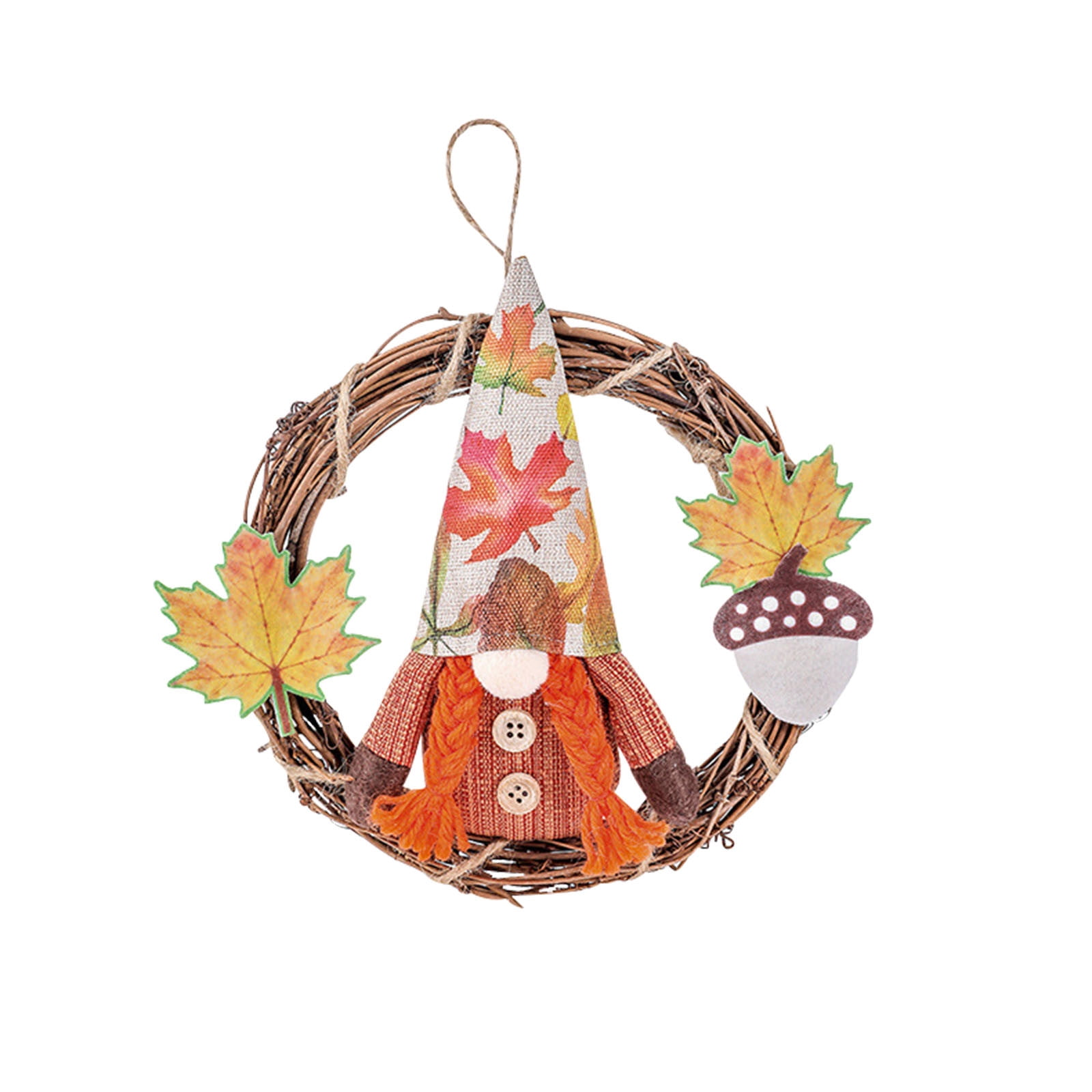 2024 New on Sales Christmas Tree Decoraations Thanksgiving Maple Doll Rattan Pendant ...