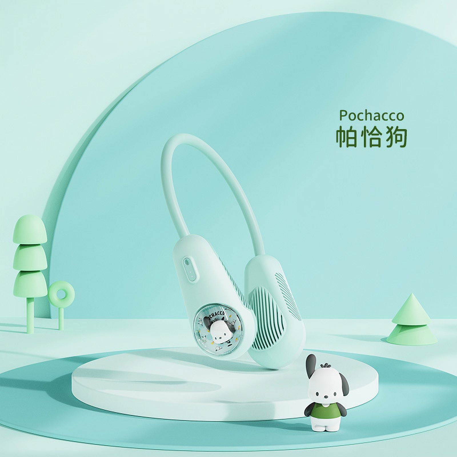 2024 New Sanrio Hello Kitty Neck Hanging Fan Portable And Compact ...