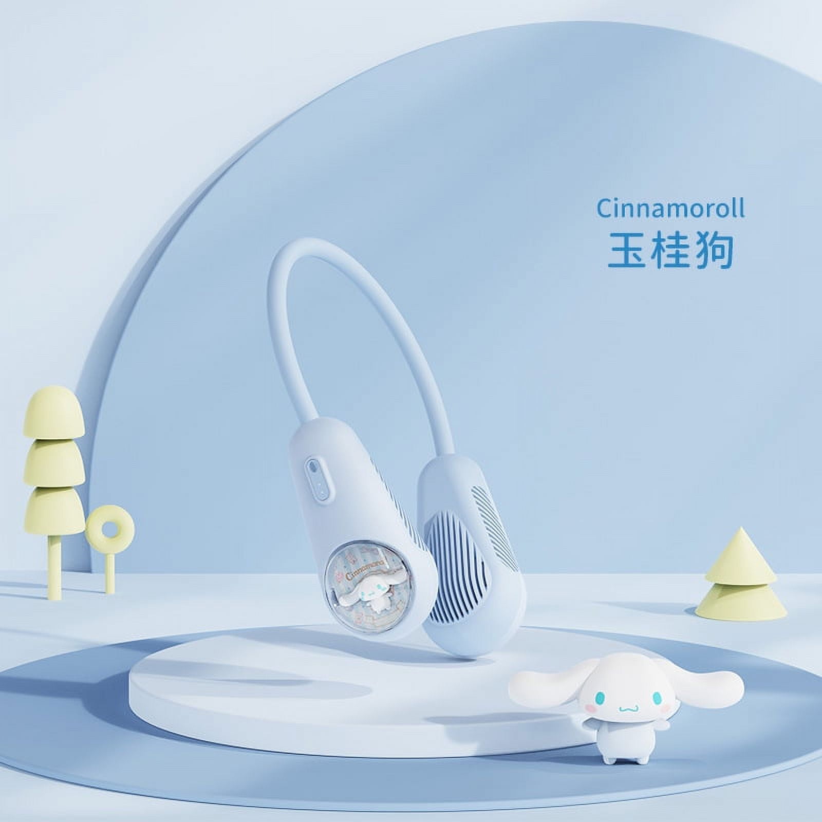 2024 New Sanrio Hello Kitty Neck Hanging Fan Portable And Compact ...