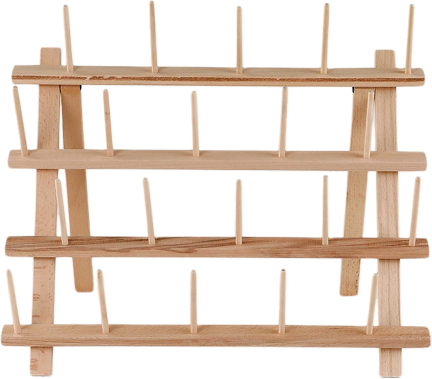 2024 New Sewing Thread Organizer：20 Spool Foldable Wooden Thread Rack ...
