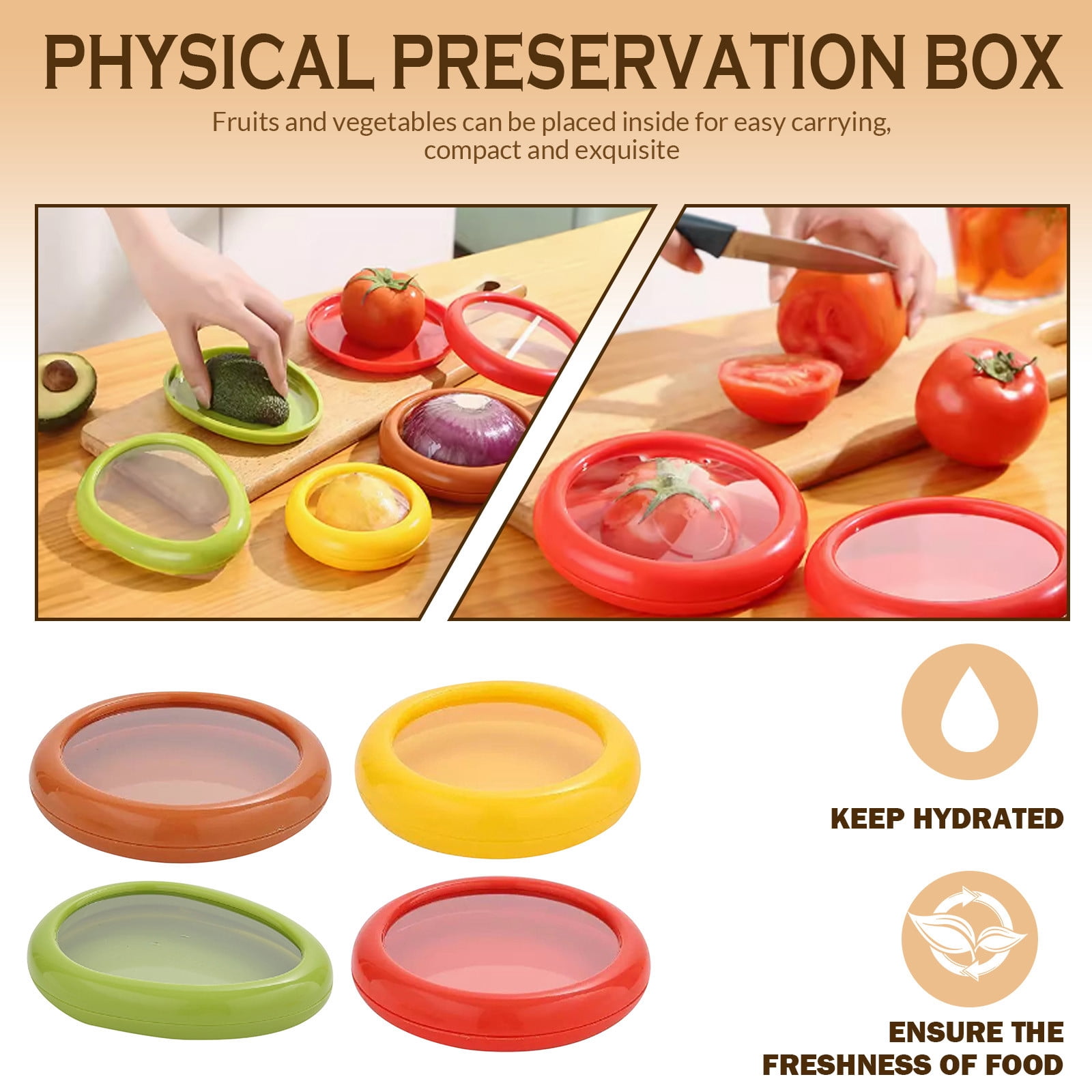 2024 New Silicone Fruit Storage Box, Keep Fruit Fresh, Fruit ...