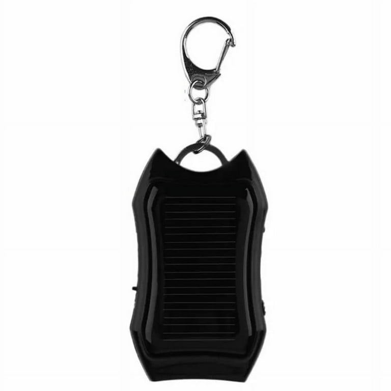 Solar Flashlight Keychain MINI ULTRA BRIGHT LED POCKET LIGHT SOLAR