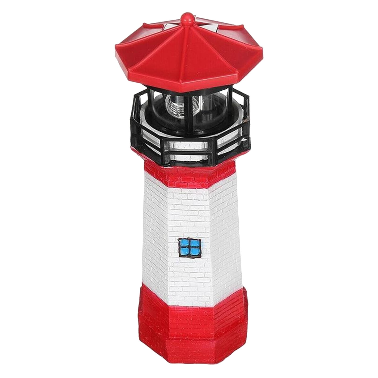 2024 New - Solar Light Tower - 14 Inch Tall Light House With Rotating ...