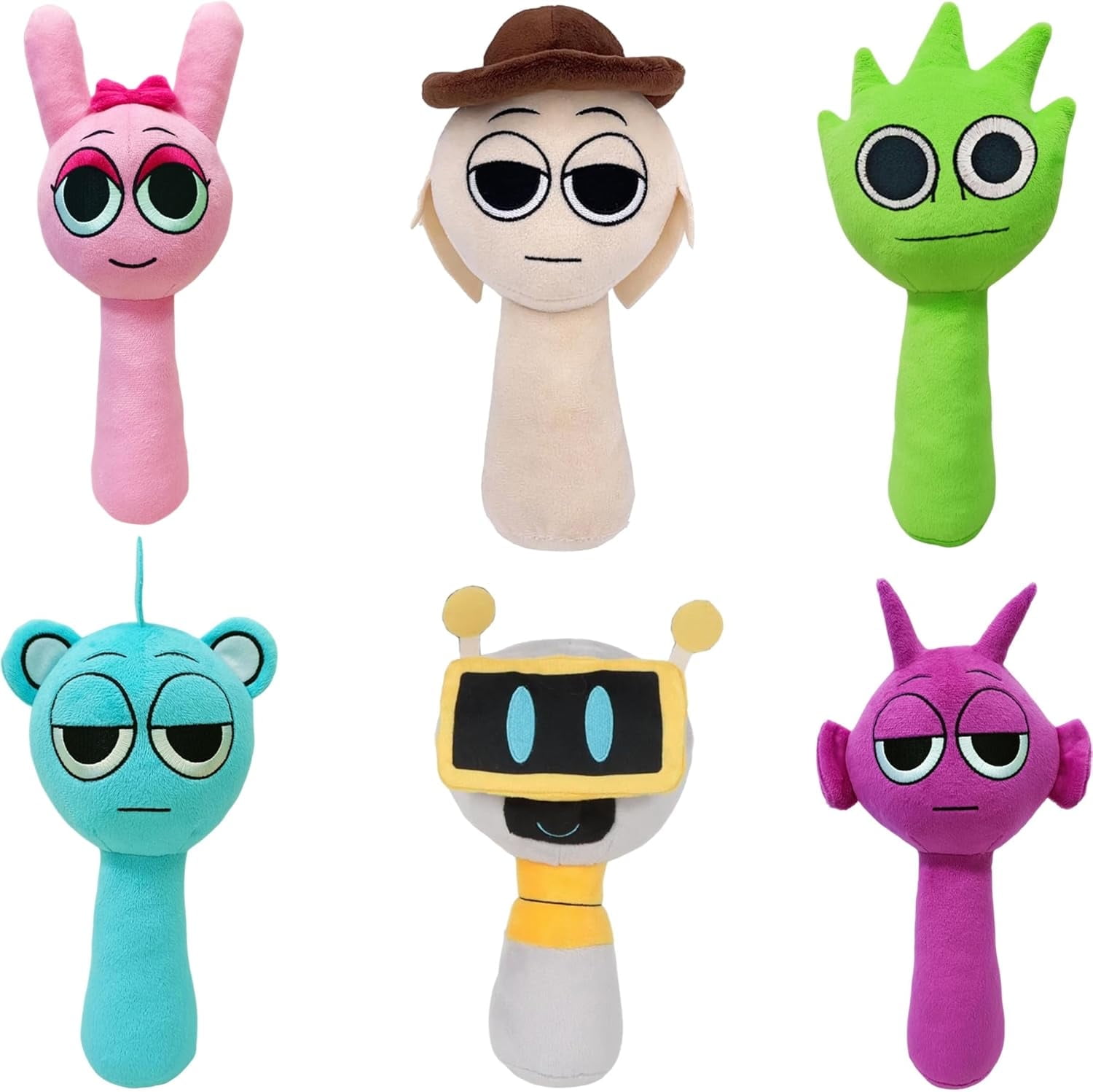 2024 New Sprunki Plush 10in Sprunky Wenda Gray Plushies Doll Fun and ...