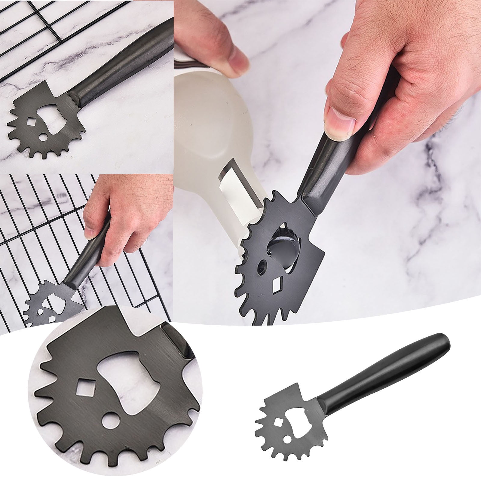 2024 New Stainless Steel BBQ Grill Scraper With Hollow Handle ...