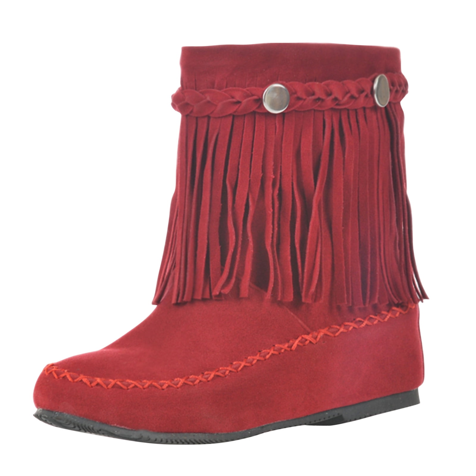 2024 New Suede Women's Color Tassel Fall Boots Women Solid Boots ...