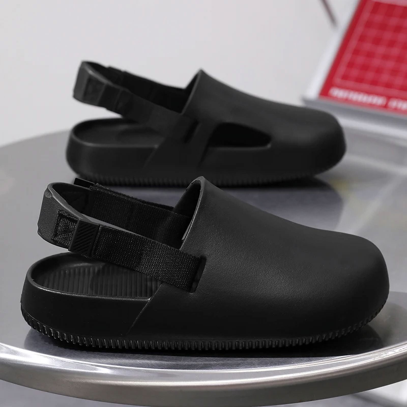 2024 New Summers Man Slippers Men Flat Mules Beach Sandals Quick Drying ...