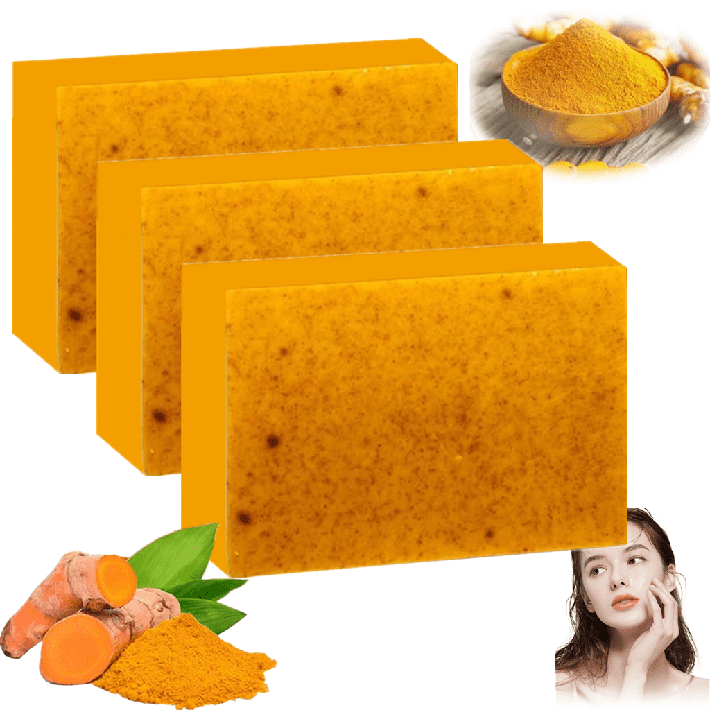 2024 New Turmeric Soap Bar, Lemon Turmeric Kojic Acid Soap, Natural ...