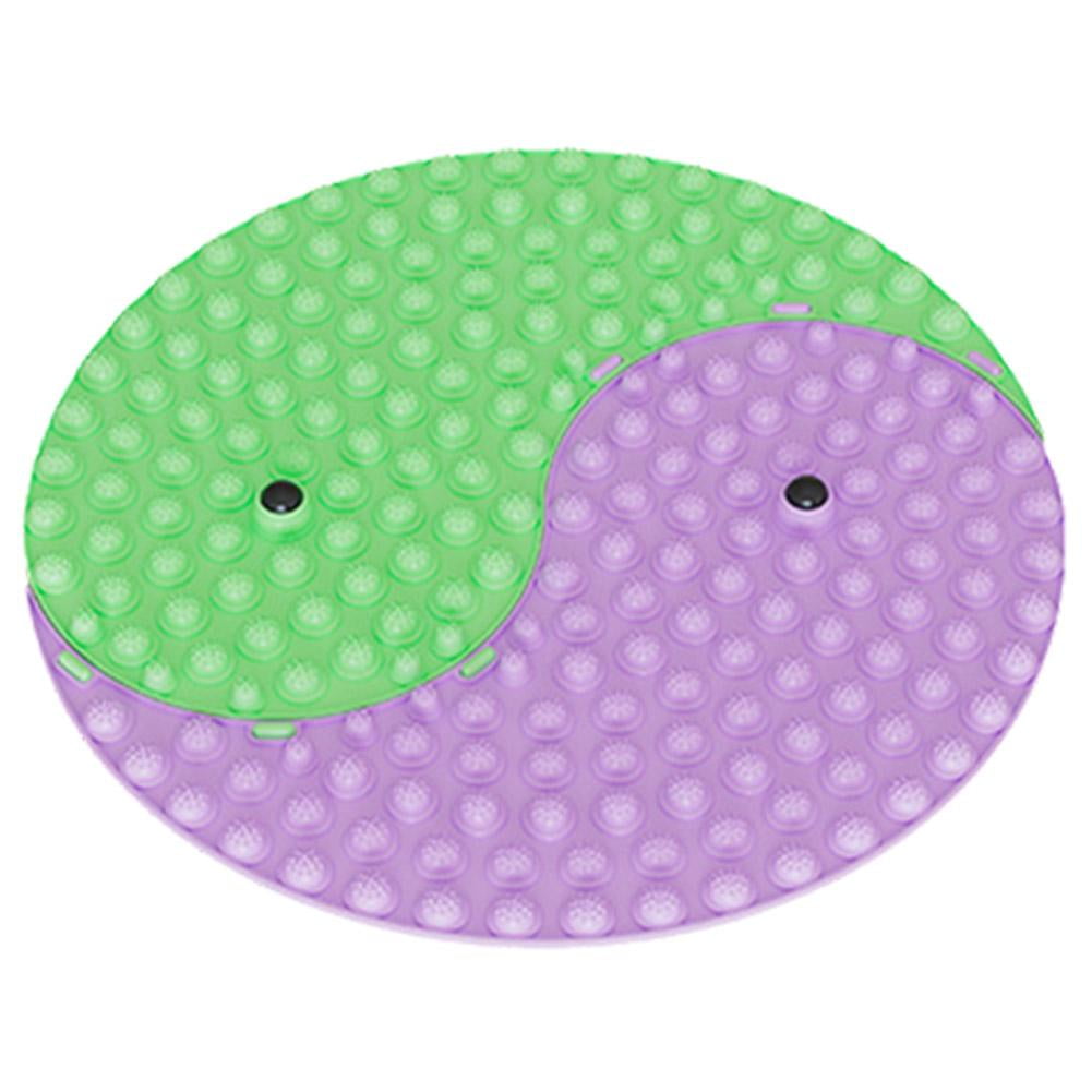2024 New Two Tone Mixed Foot Massage Mat Feet Relaxing Mat Pad Silicone Foot Pressure Point