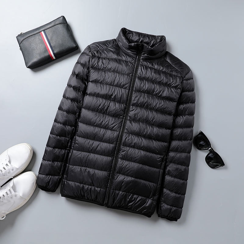 2024 New Ultra Light Thin Hooded Down Coat Portable Windproof Puffer ...