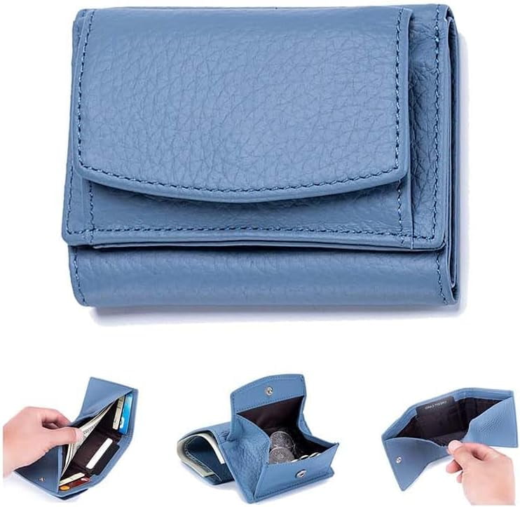 2024 New Unisex Anti-Credit Card Fraud Folding Mini Wallet, Genuine ...