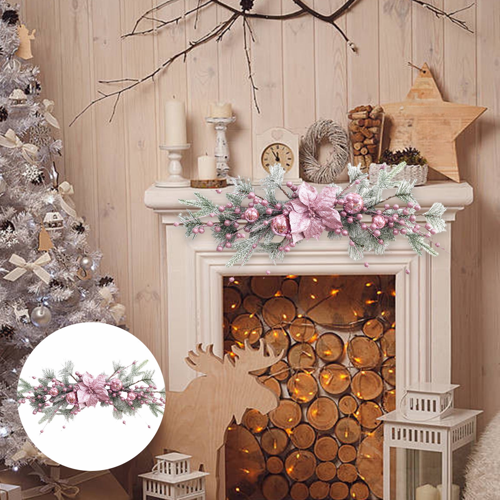 2024 New Upgrade Christmas Barbies P-ink Christmas Flower ...