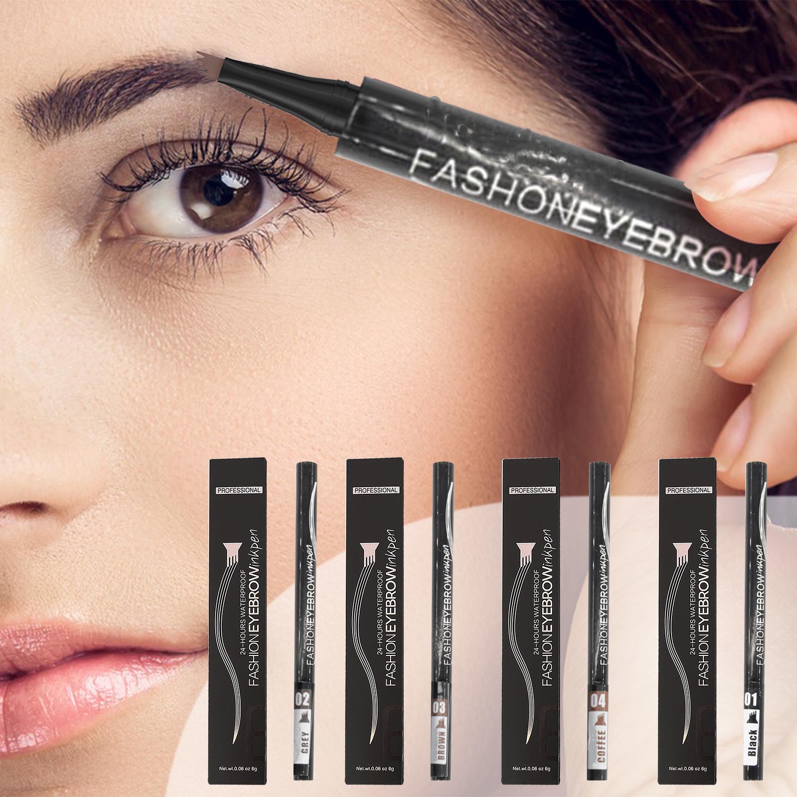 2024 New Upgrade Micro Eyebrow Pencil With Fork Tip Applicator ...